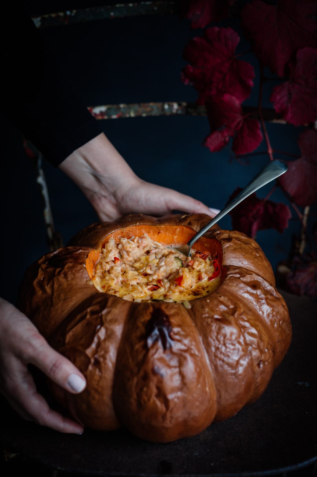 Heel pampoen met geurige rysvulsel - Elmarie Berry